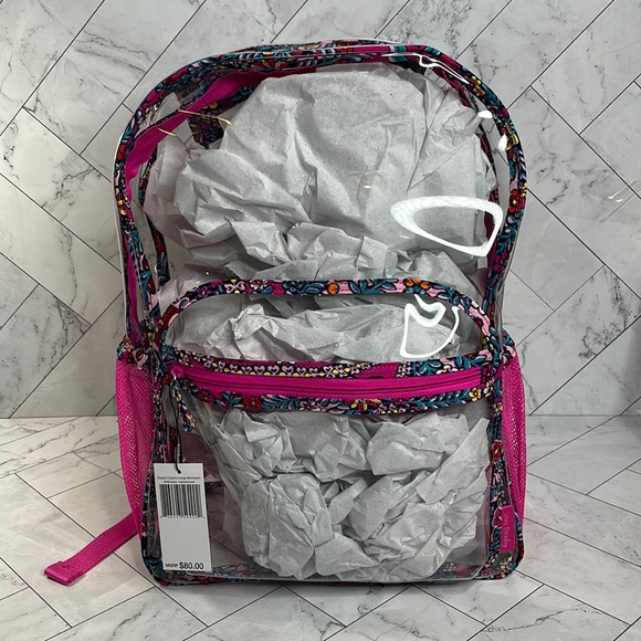 Vera Bradley | Bags | Nwt Vera Bradley Clearly Colorful Large Backpack ...